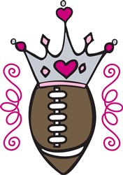 Football Queen print art print art at EmbroideryDesigns.com ...