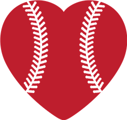 Baseball Heart SVG cut file at EmbroideryDesigns.com ...