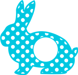 Polka Dot Easter Bunny SVG cut file at EmbroideryDesigns.com ...