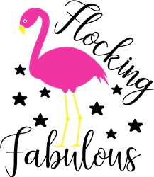Flocking Fabulous SVG cut file at EmbroideryDesigns.com ...