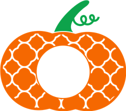 Patterned Pumpkin Monogram SVG cut file at EmbroideryDesigns.com ...