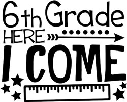 6th Grade SVG cut file at EmbroideryDesigns.com | EmbroideryDesigns.com