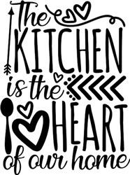 Kitchen Is the Heart SVG cut file at EmbroideryDesigns.com ...