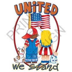 United We Stand print art print art at EmbroideryDesigns.com ...