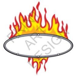 Flaming Name Drop print art print art at EmbroideryDesigns.com ...