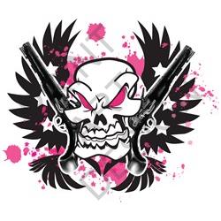 Bandito Skull print art print art at EmbroideryDesigns.com ...