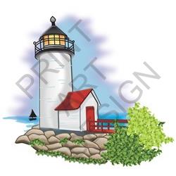 Lighthouse print art print art at EmbroideryDesigns.com ...
