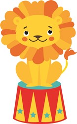 Circus Lion print art print art at EmbroideryDesigns.com ...