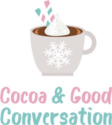 Cocoa & Conversation print art print art at EmbroideryDesigns.com ...