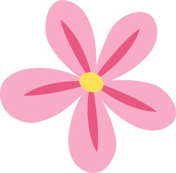 Pink Flower print art print art at EmbroideryDesigns.com ...