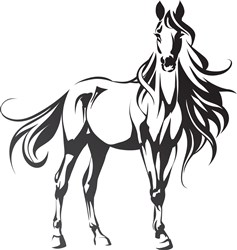 Stallion Horse SVG cut file at EmbroideryDesigns.com ...