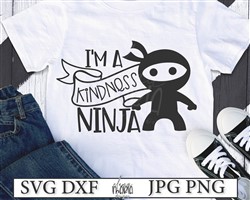 Kindness Ninja SVG cut file at EmbroideryDesigns.com ...
