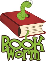 Bookworm print art print art at EmbroideryDesigns.com ...