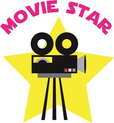 Movie Star print art print art at EmbroideryDesigns.com ...