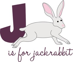 J Is For Jackrabbit SVG cut file at EmbroideryDesigns.com ...