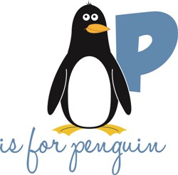 P Is For Penguin SVG cut file at EmbroideryDesigns.com ...