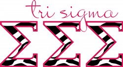 Tri Sigma print art print art at EmbroideryDesigns.com ...