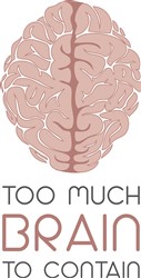 Too Much Brain print art print art at EmbroideryDesigns.com ...