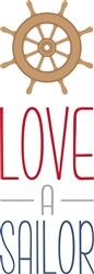 Love A Sailor print art print art at EmbroideryDesigns.com ...