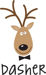 Dasher Deer print art print art at EmbroideryDesigns.com ...