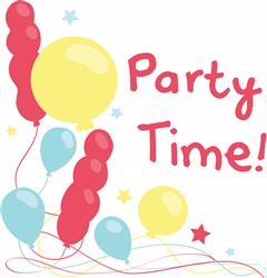 Party Time print art print art at EmbroideryDesigns.com ...