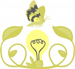 Moth & Light Bulb print art print art at EmbroideryDesigns.com ...