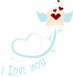 I Love You print art print art at EmbroideryDesigns.com ...