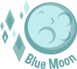 Blue Moon print art print art at EmbroideryDesigns.com ...