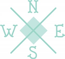 Compass West print art print art at EmbroideryDesigns.com ...