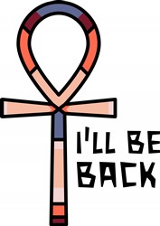 Ill Be Back Ankh print art print art at EmbroideryDesigns.com ...