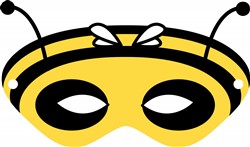 Bee Mask print art print art at EmbroideryDesigns.com ...