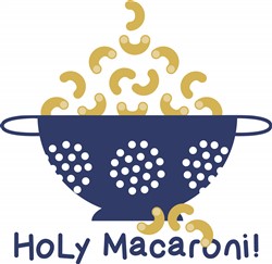 Holy Macaroni print art print art at EmbroideryDesigns.com ...