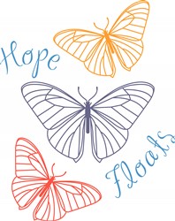 Hope Floats Butterflies print art print art at EmbroideryDesigns.com ...