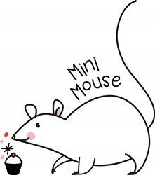 Mini Mouse print art print art at EmbroideryDesigns.com ...