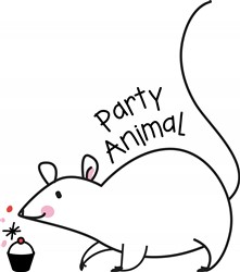 Mouse Party Animal print art print art at EmbroideryDesigns.com ...