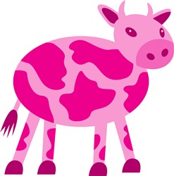 Single Cow print art print art at EmbroideryDesigns.com ...