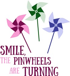Smile Pinwheels print art print art at EmbroideryDesigns.com ...