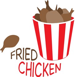 Fried Chicken print art print art at EmbroideryDesigns.com ...