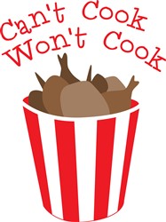 Cant Cook print art print art at EmbroideryDesigns.com ...
