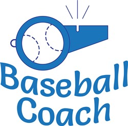 Baseball Coach print art print art at EmbroideryDesigns.com ...