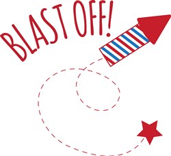Blast Off Fireworks print art print art at EmbroideryDesigns.com ...