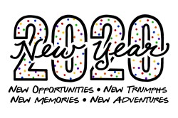 New Year 2020 SVG cut file at EmbroideryDesigns.com | EmbroideryDesigns.com