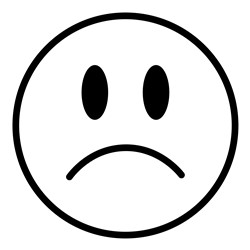Sad Face SVG cut file at EmbroideryDesigns.com | EmbroideryDesigns.com