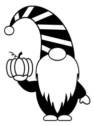 Pumpkin Gnome SVG cut file at EmbroideryDesigns.com | EmbroideryDesigns.com