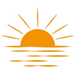 Sunset SVG cut file at EmbroideryDesigns.com | EmbroideryDesigns.com