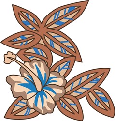 PACIFIC ISLAND FLOWER print art print art at EmbroideryDesigns.com ...