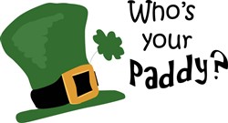 Whos Your Paddy print art print art at EmbroideryDesigns.com ...