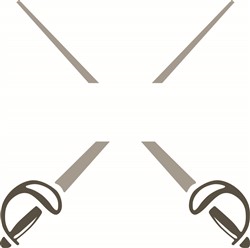 SPLIT CROSSED SWORDS SVG cut file at EmbroideryDesigns.com ...