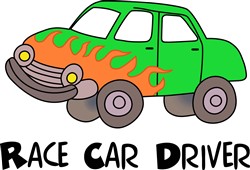 RACE CAR DRIVING print art print art at EmbroideryDesigns.com ...