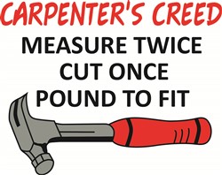 CARPENTERS CREED print art print art at EmbroideryDesigns.com ...